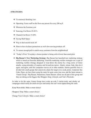 Project on Big bazaar | DOC