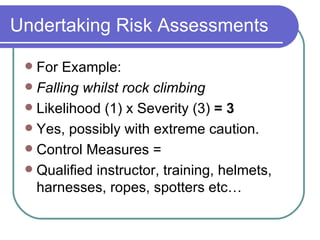 Health and Safety Risk Assessment | PPT | Medical Health