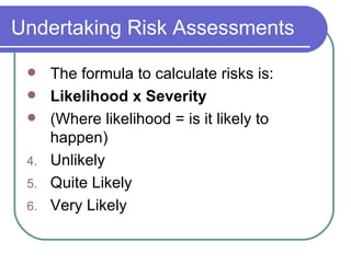 Health and Safety Risk Assessment | PPT | Medical Health