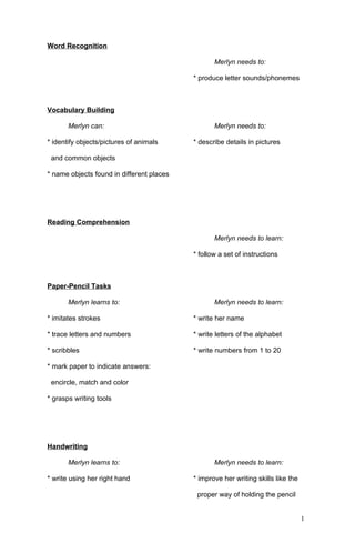 Sample Assessment report | DOC