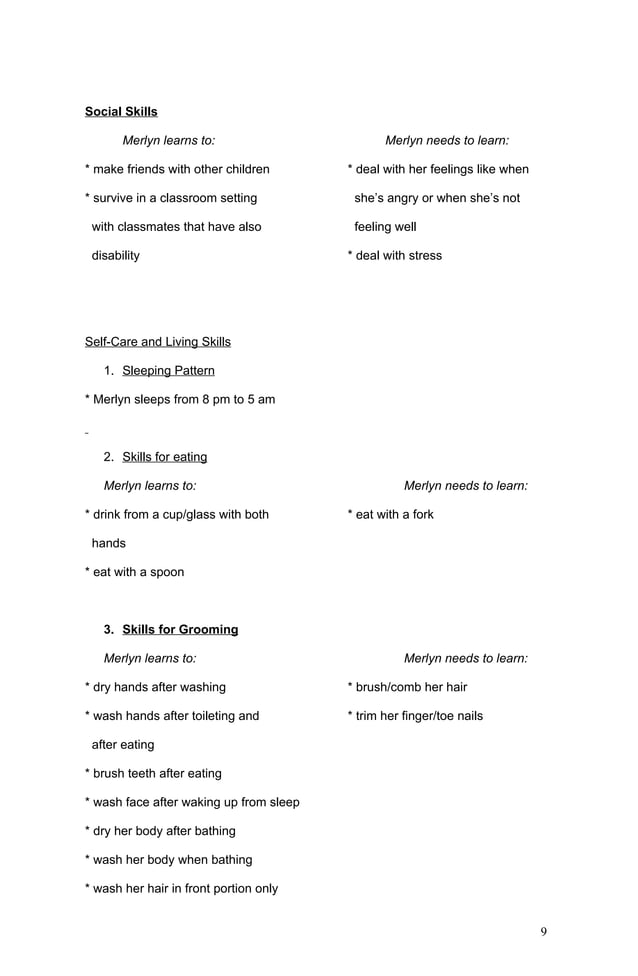Sample Assessment report | DOC | Daycare and Pre-School | Parenting