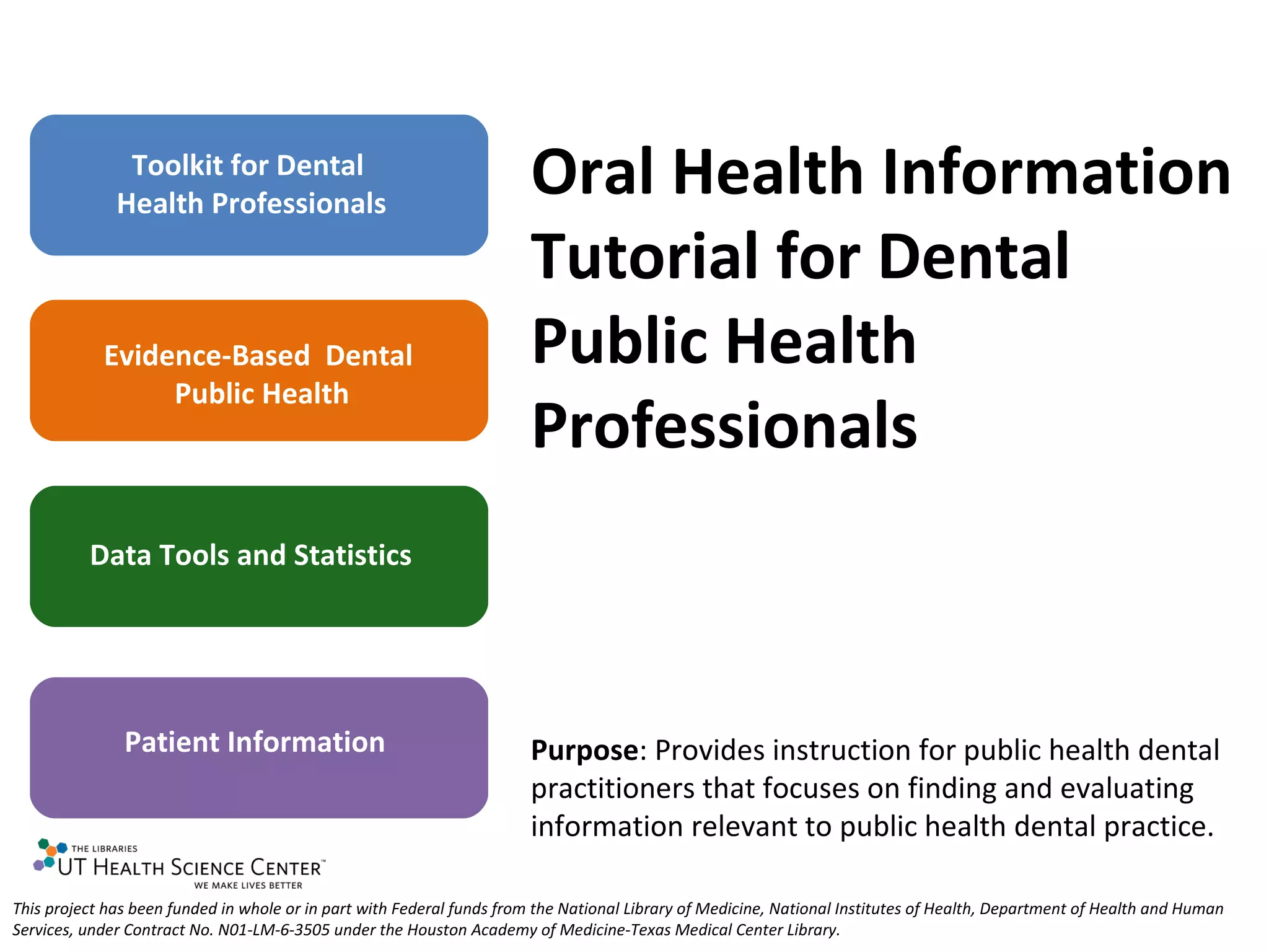 Module 4: Patient Information- Oral Health Resources | PPT