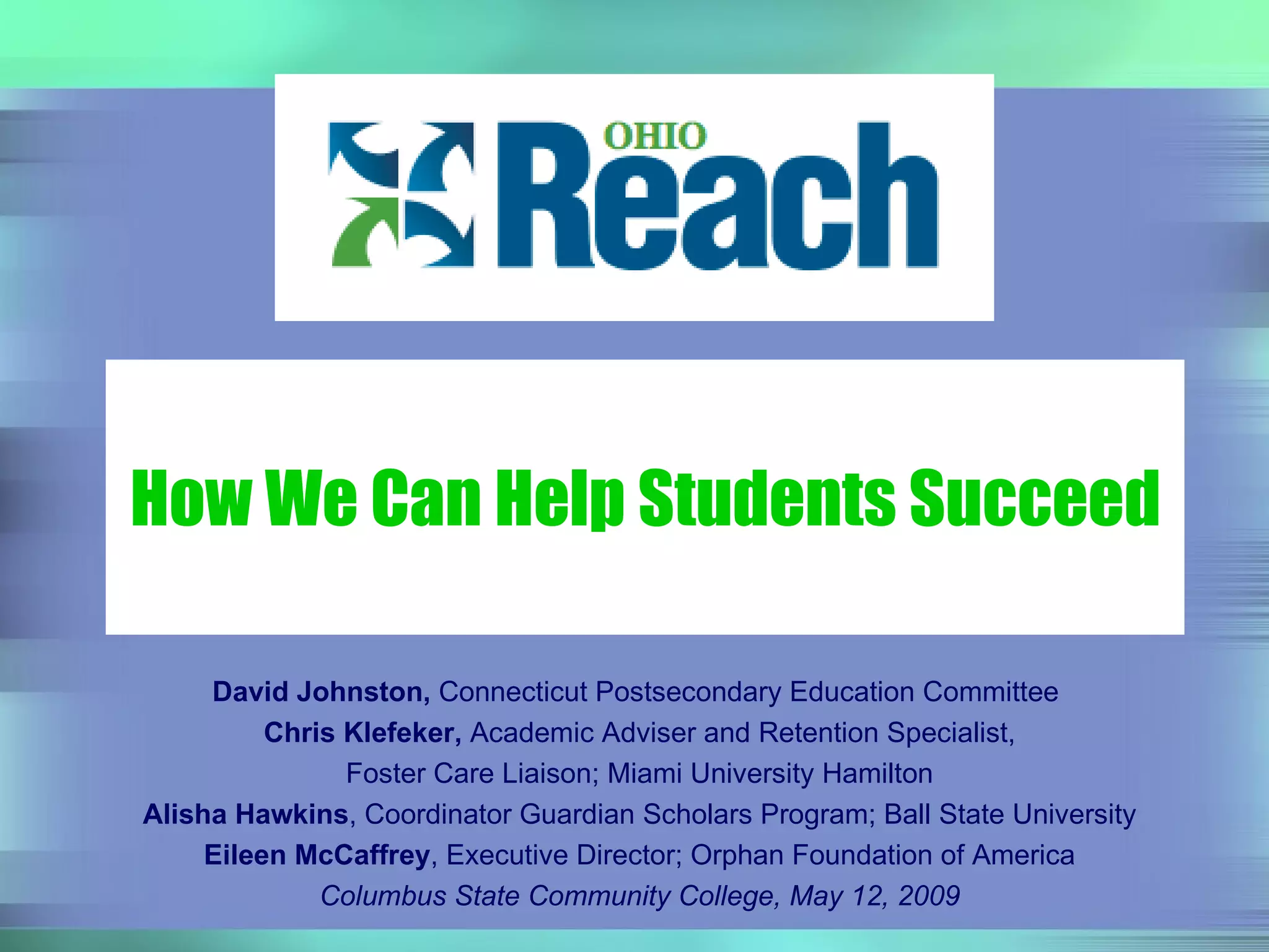 Supporting Student Success | PPT