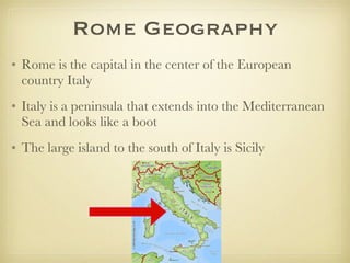 Rome/Greece Geography | PPT