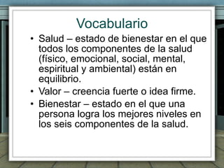 Salud y Bienestar | PPT