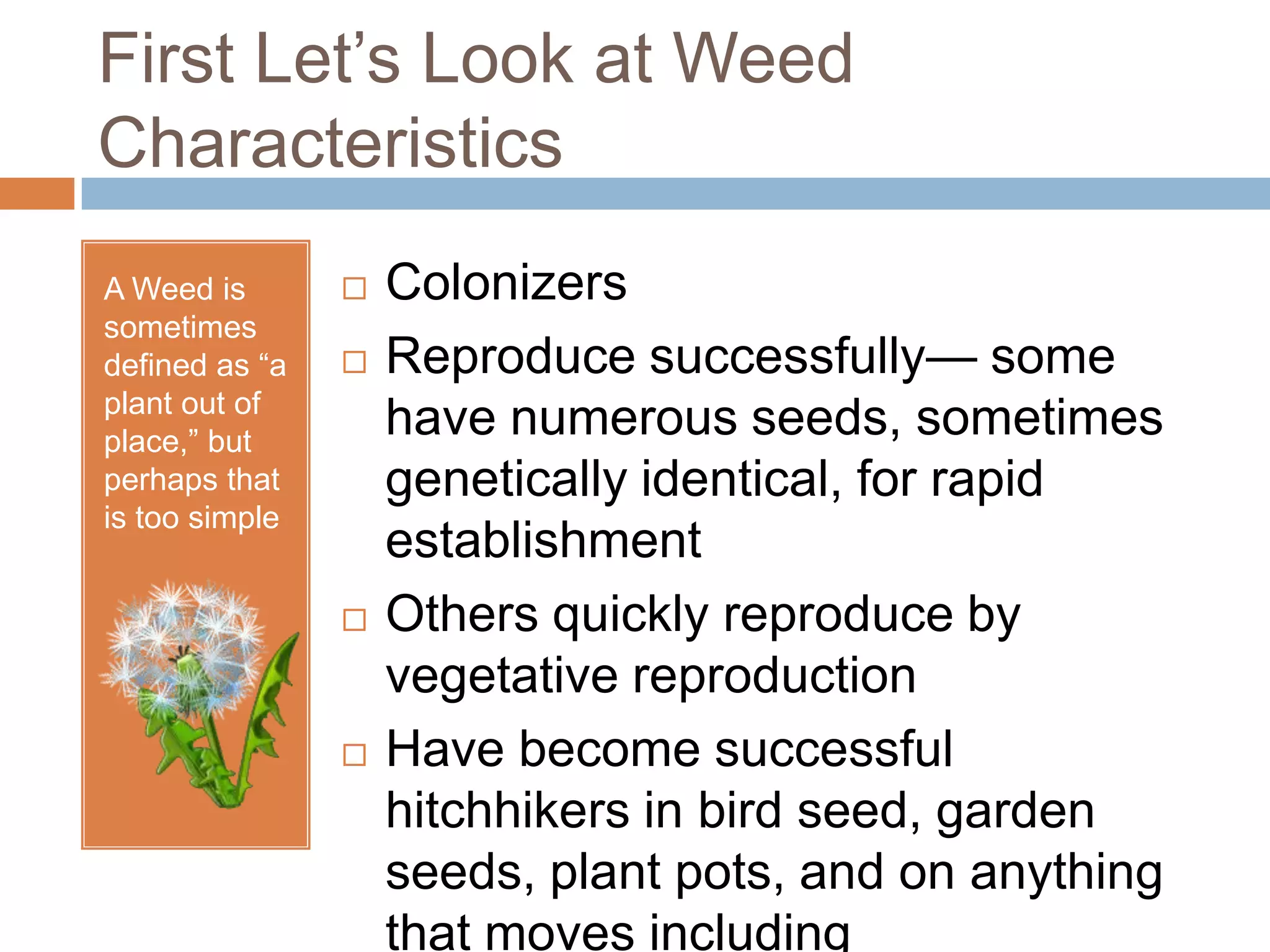 Weeds Training for Master Gardeners | PPTX