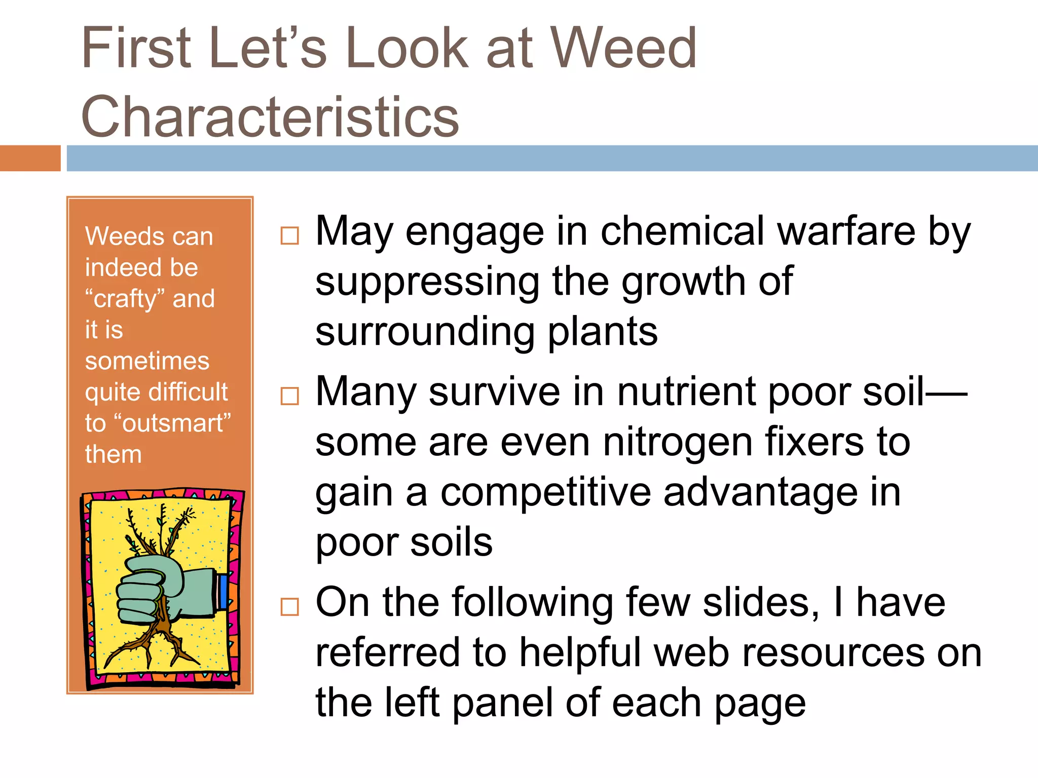 Weeds Training for Master Gardeners | PPTX