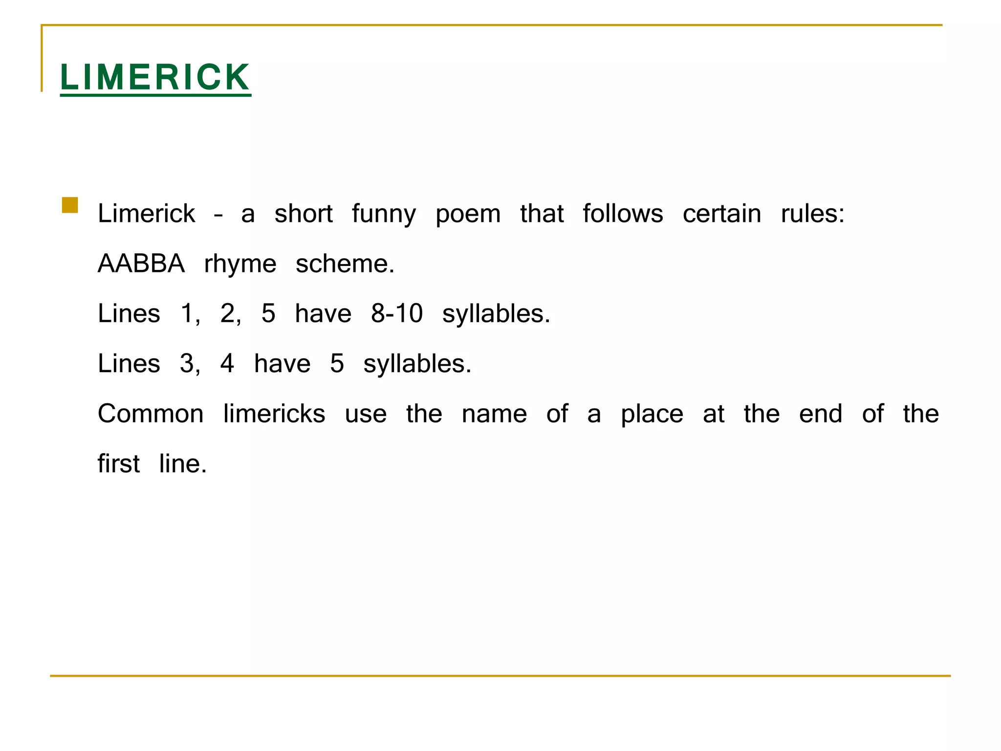 Poetry PowerPoint | PPT