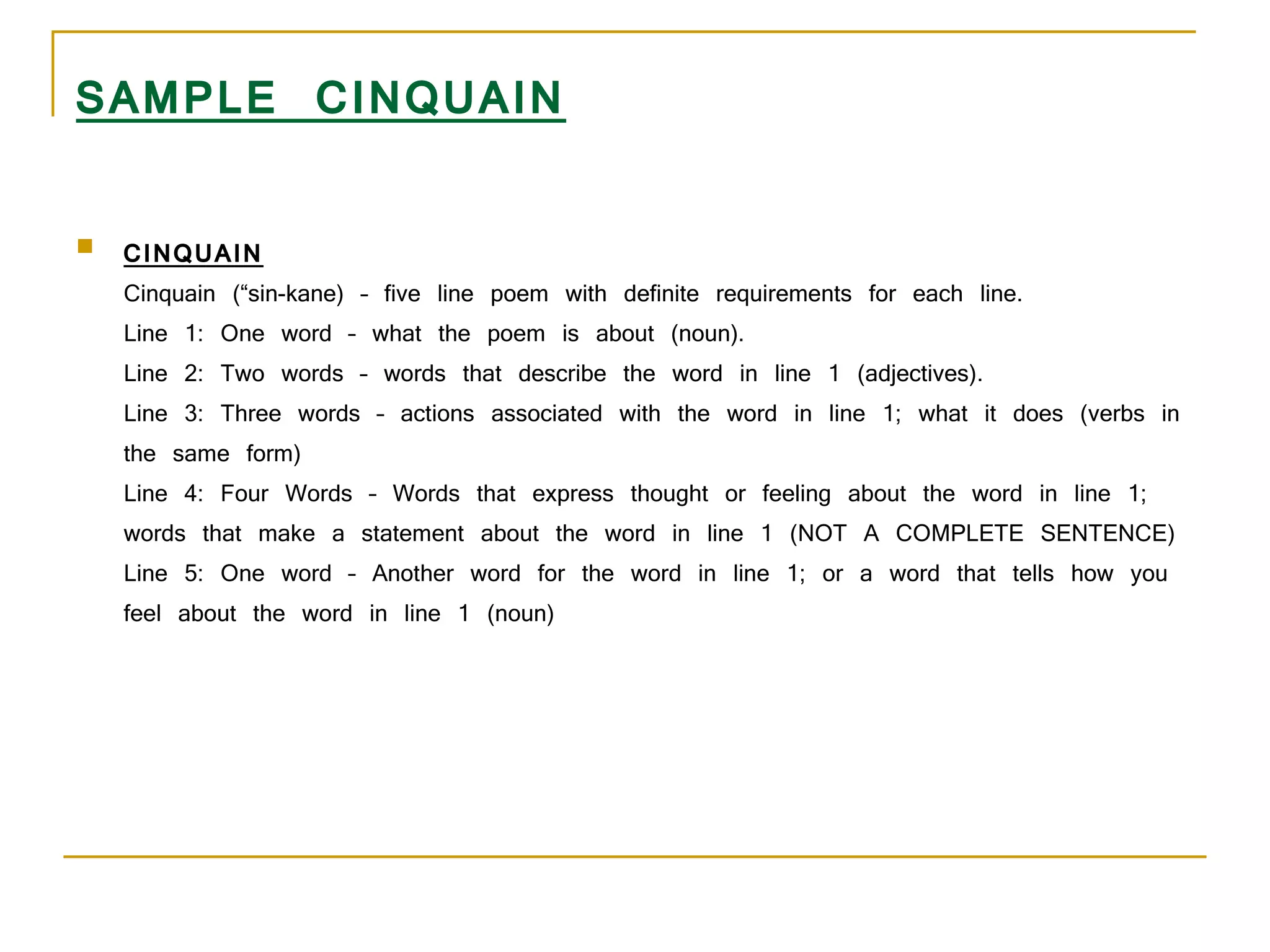 Poetry PowerPoint | PPT