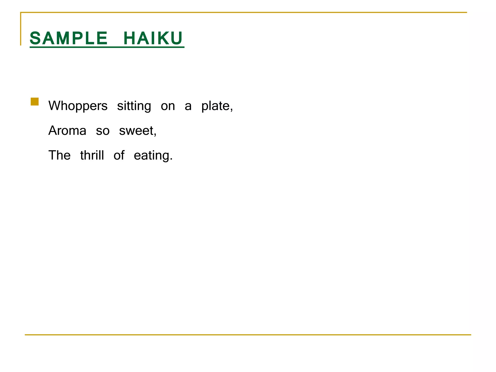 Poetry PowerPoint | PPT