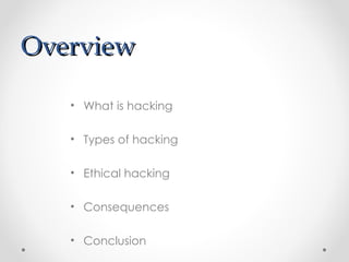 TYPES OF HACKING | PPT