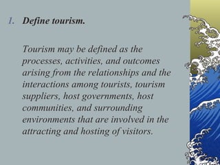 Intro to Tourism | PPT