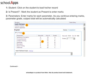 Studentwise Marks | PPT