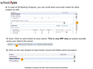 Studentwise Marks | PPT