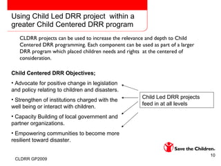 Child-Led Disaster Risk Reduction | PPT