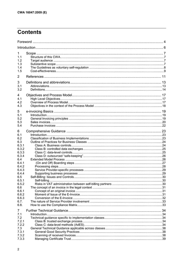 CWA 16047, E-Invoicing Compliance Guidelines - Commentary to the ...