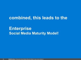 Enterprise Social Media Maturity Model (ESM3) | PDF