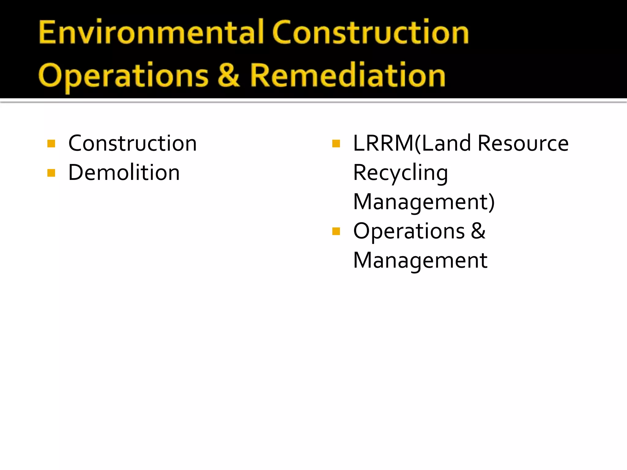 Internship Environmental Construction | PPTX