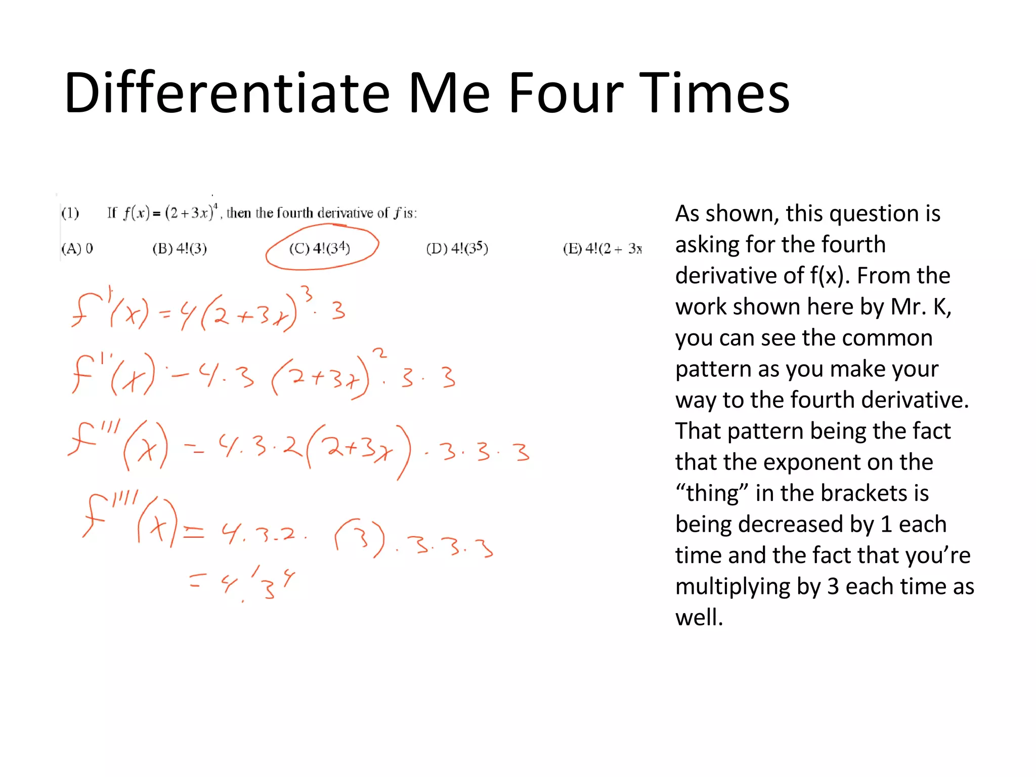 AP Calculus - Mini Exam Review | PPT