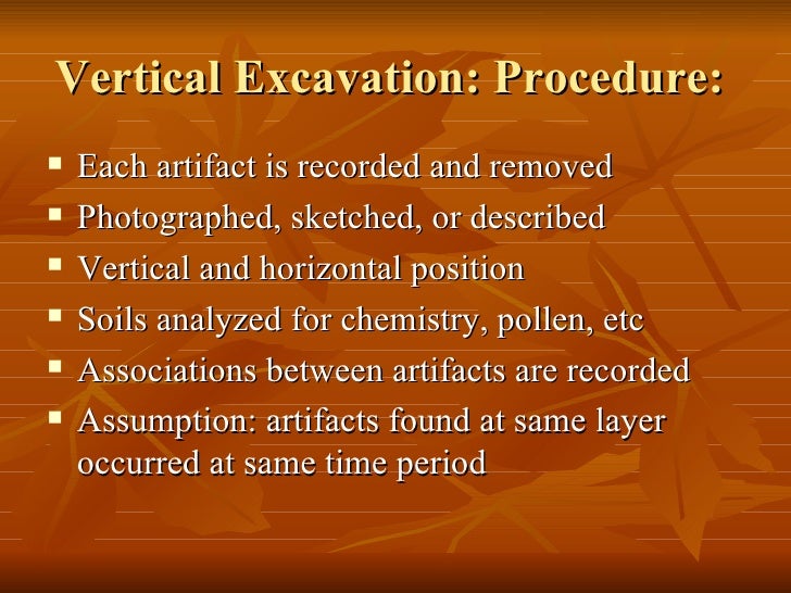 Excavation Techniques
