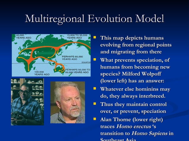 Recent African Origins or Regional Evolution? | PPT