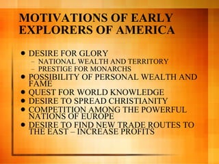 Early Explorers of America | PPT | North America Travel | Travel Locations