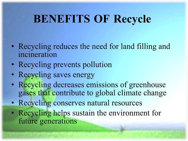 Reduce, Reuse and Recycle (3R) | PPT
