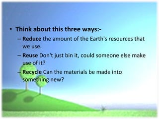 Reduce, Reuse and Recycle (3R) | PPT