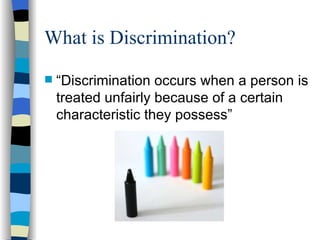 Anti-Discrimination In Australia | PPT