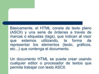 Lenguaje HTML | PPT