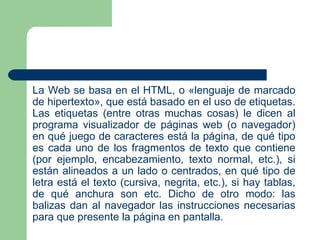Lenguaje HTML | PPT