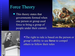 Force Theory Of Government