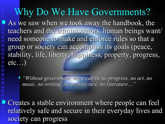 Introduction to Government | PPT