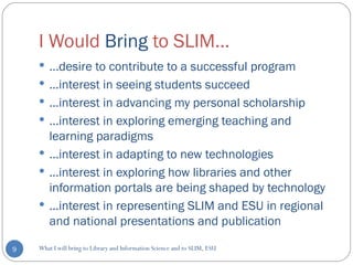 SLIM Presentation | PPT