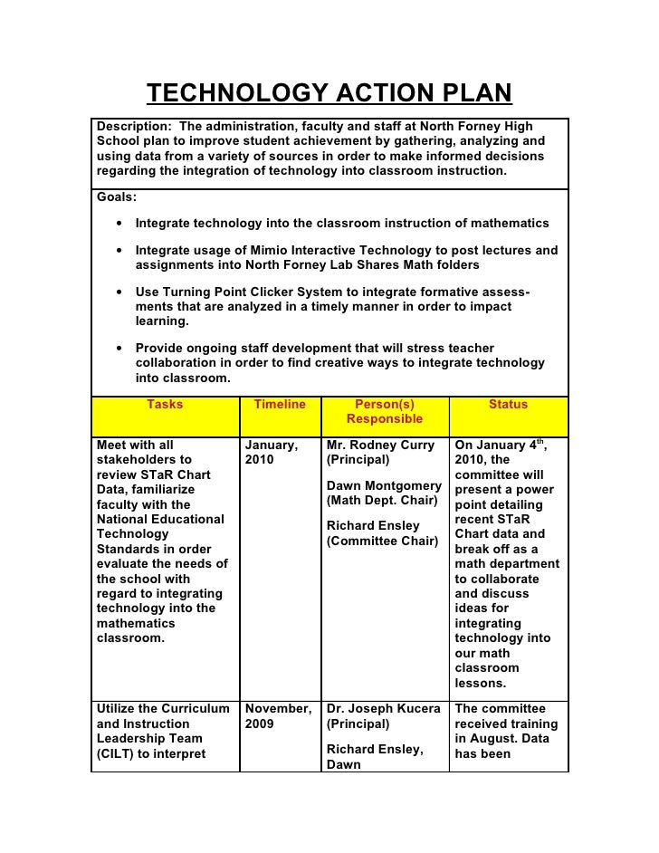 Technology Action Plan