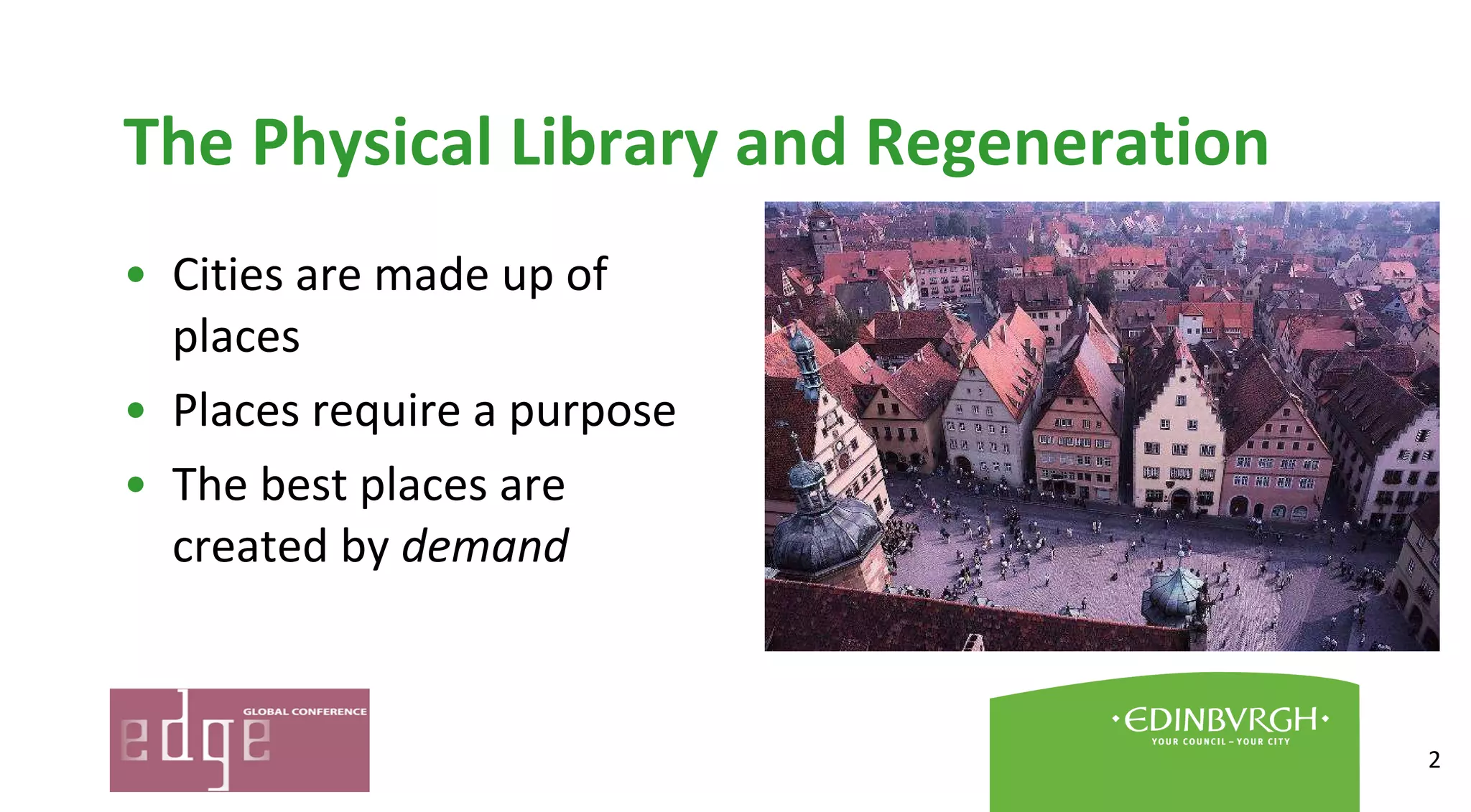 The Physical Library and Regeneration | PPT