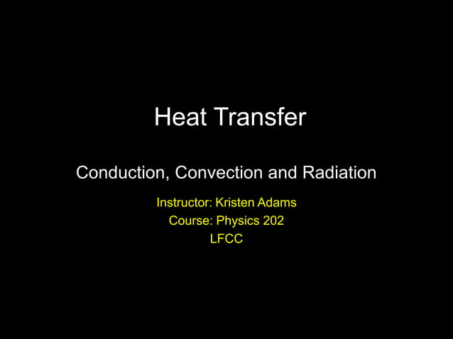 Heat Transfer | PPT