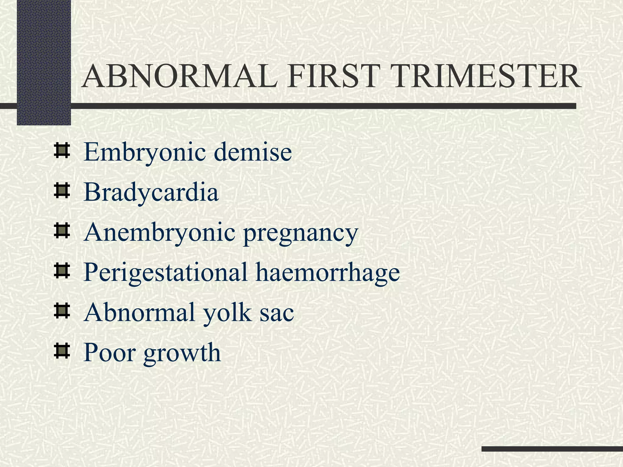 First Trimester over view | PPT
