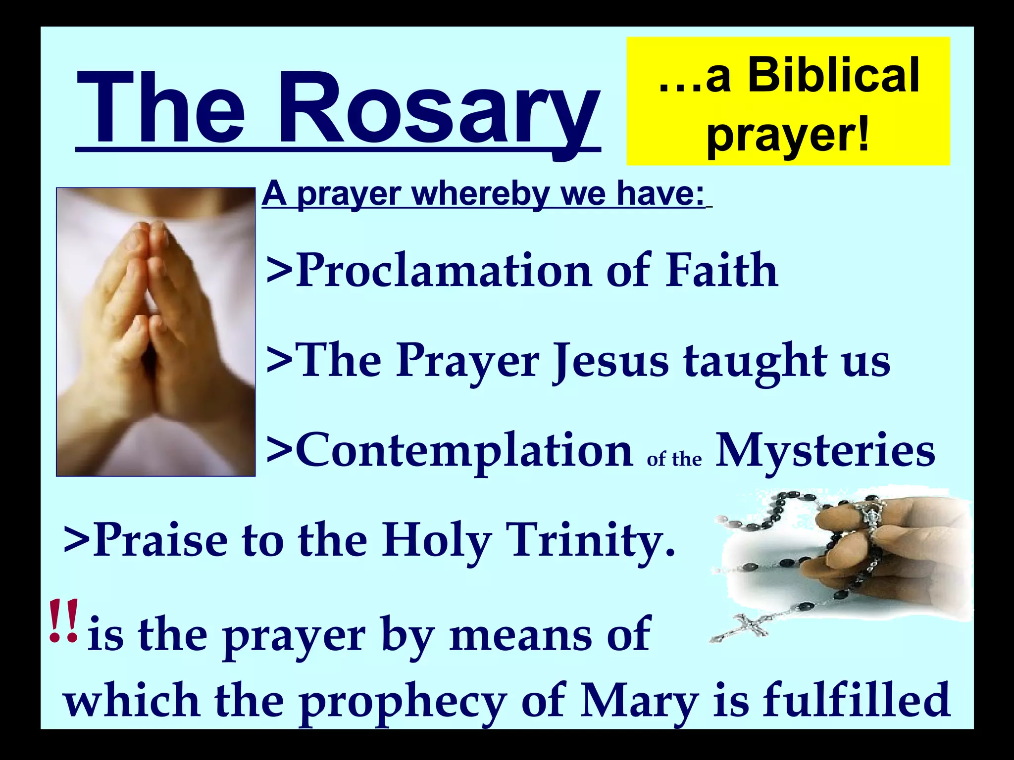 Scriptural Rosary - Joyful Mysteries | PPT