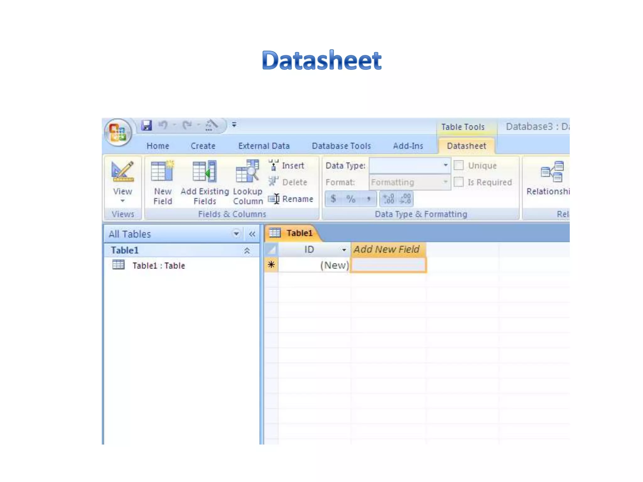 How to Create A Microsoft Access 2007 Database | PPT How to Create A Microsoft Access 2007 Database | PPT