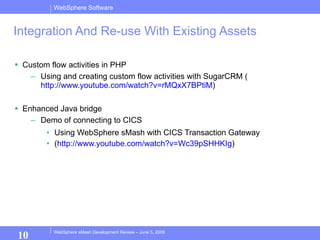 WebSphere sMash June Product Review | PPT