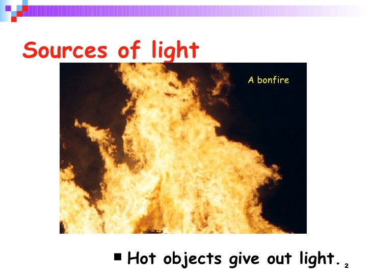 Sources of Light