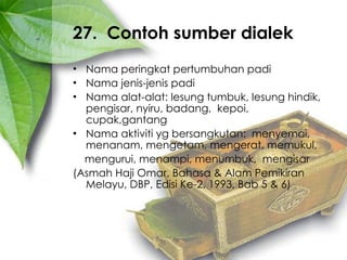 Perkembangan Bahasa Melayu dari Aspek Leksikon & Etimologi | PPT