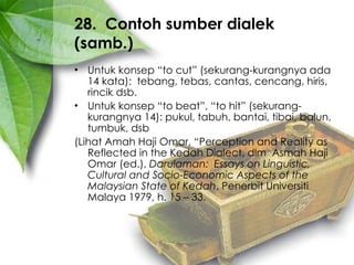 Perkembangan Bahasa Melayu dari Aspek Leksikon & Etimologi | PPT