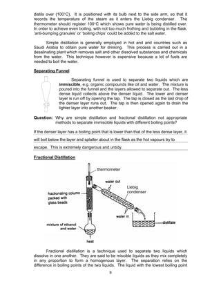 Separation Techniques Revision PDF | PDF