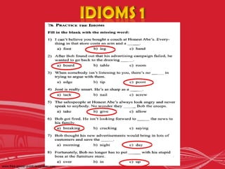 GRAMMAR:Idioms1 | PPT