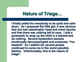 Disaster Triage START and SAVE | PPT