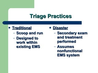 Disaster Triage START and SAVE | PPT