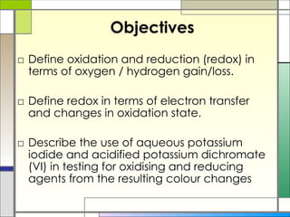 Redox Reactions | PPT