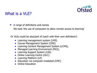 Virtual learning environments (VLEs): an evaluation of their ...